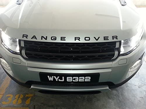 Gloss Black RANGE ROVER Front Grill Hood Bonnet Badge Emblem Or Rear ...