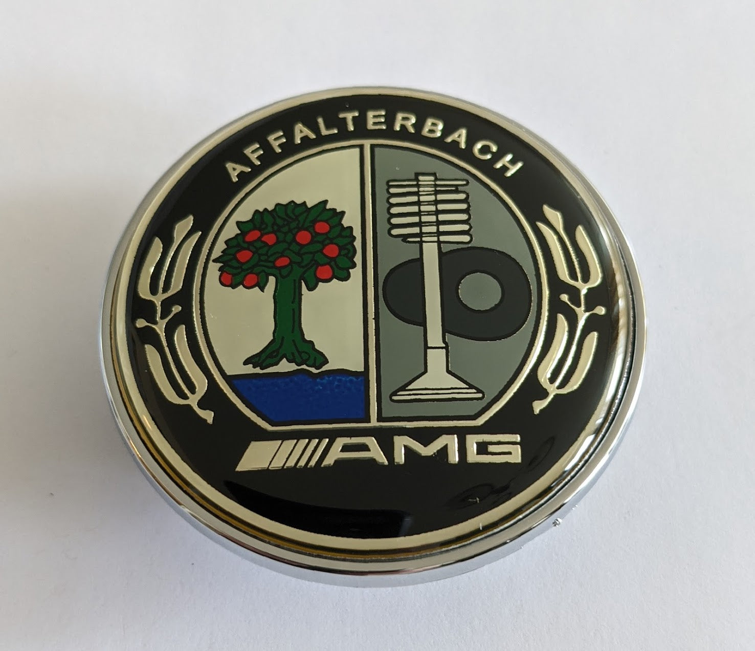 Mercedes Benz Affalterbach Colored AMG Mount Front Hood Emblem Badge ...